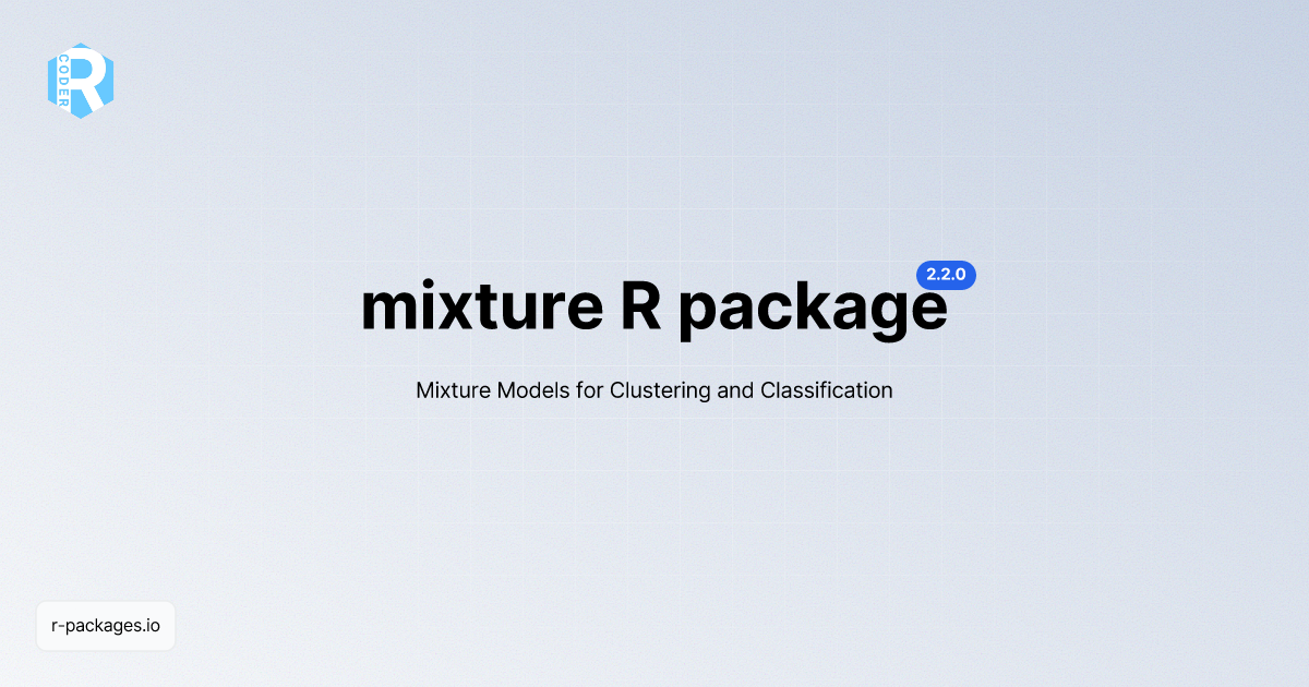 mixture R package [Documentation] | R PACKAGES