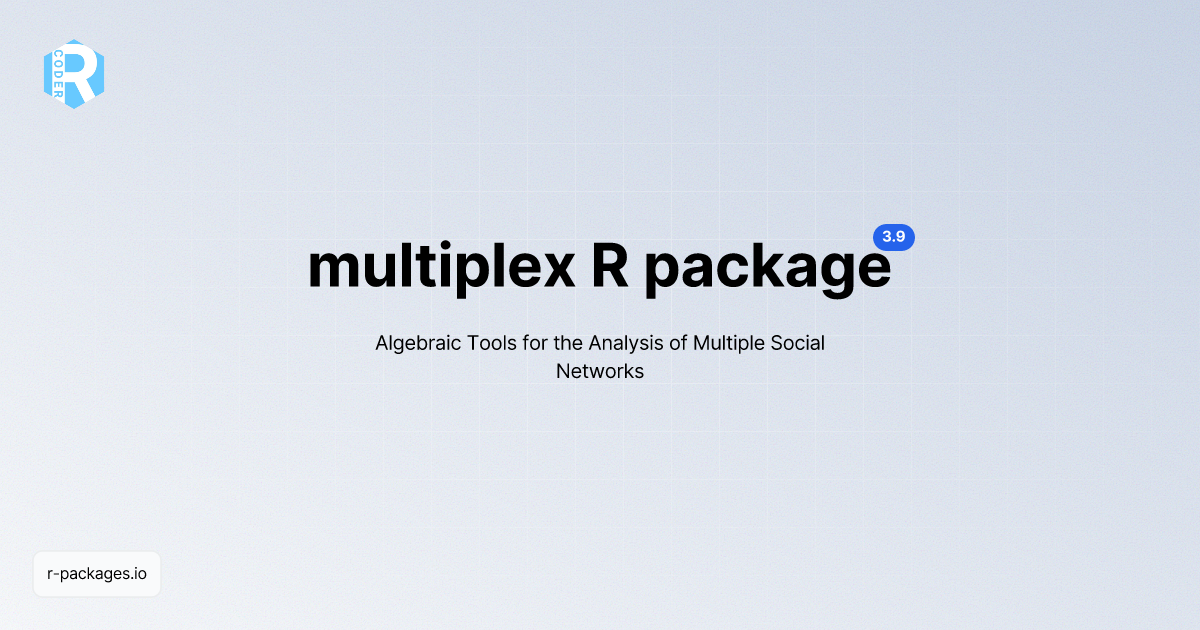 multiplex R package [Documentation] | R PACKAGES