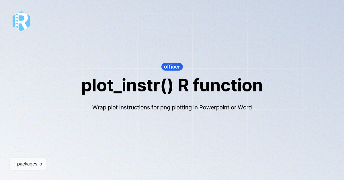 plot_instr() R function from [officer] | R PACKAGES