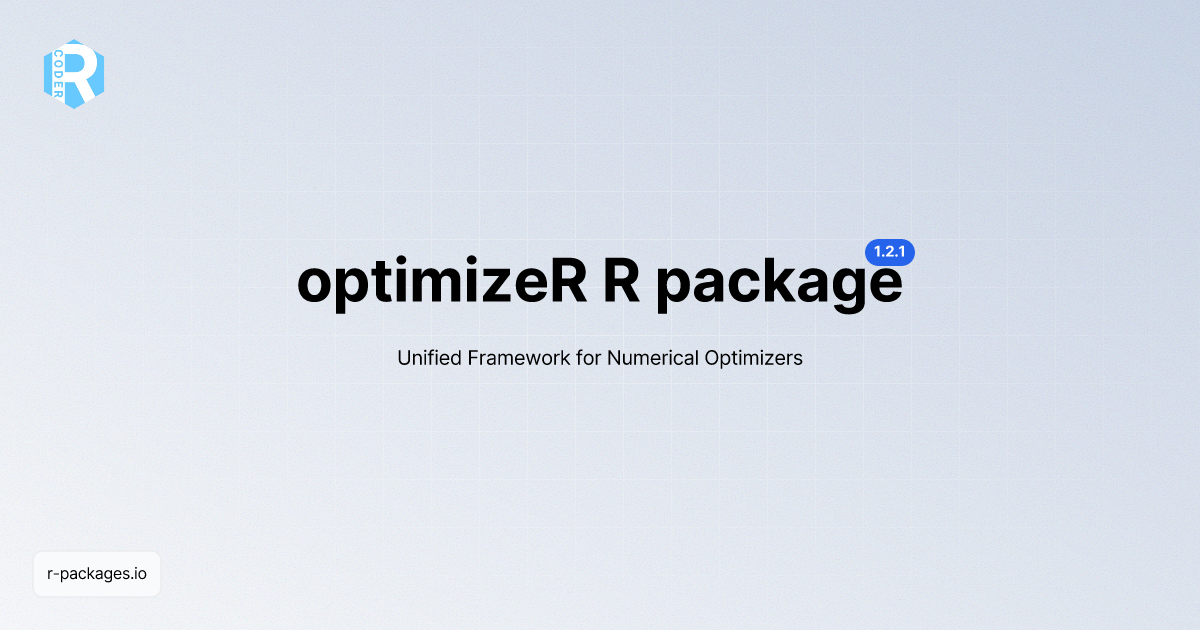 optimizeR R package [Documentation] | R PACKAGES