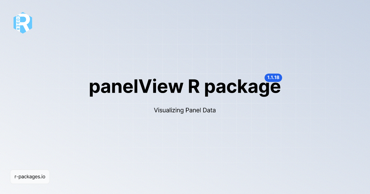 panelView R package [Documentation] | R PACKAGES