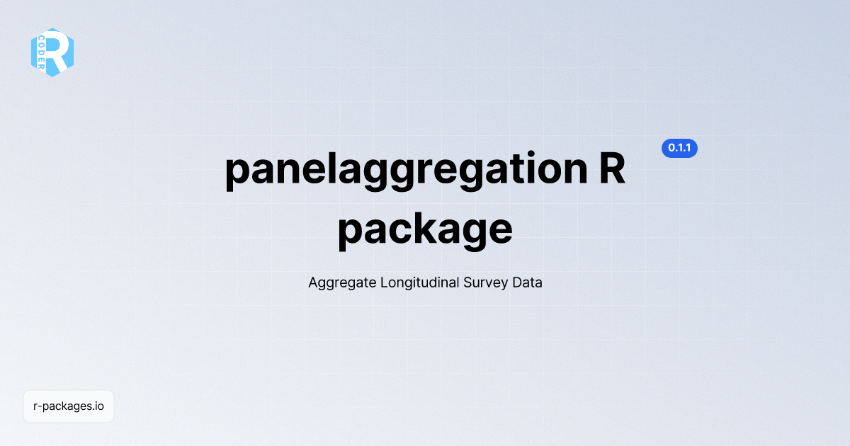 panelaggregation R package [Documentation] | R PACKAGES