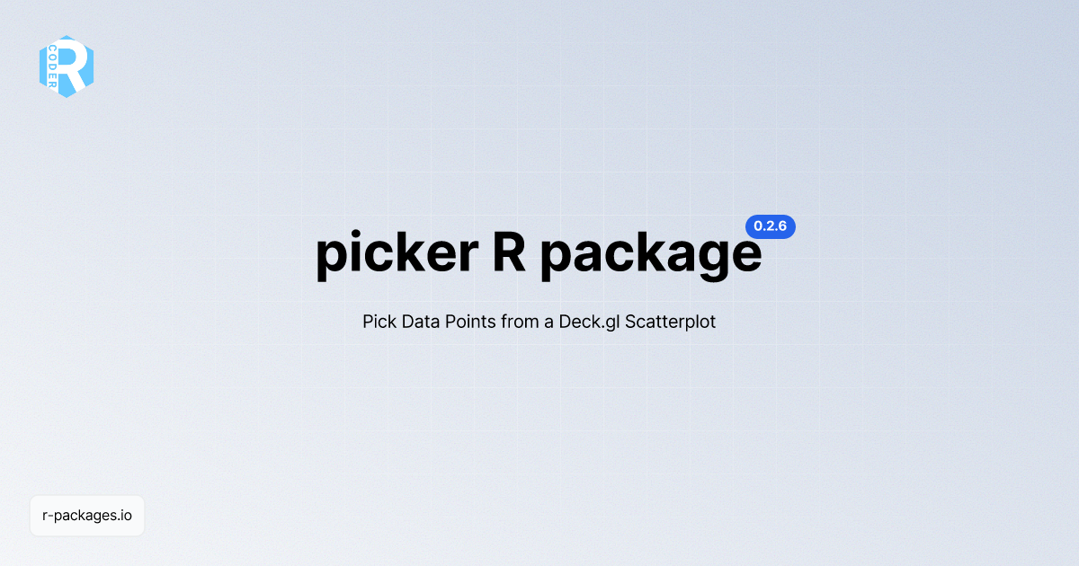 picker R package [Documentation] | R PACKAGES