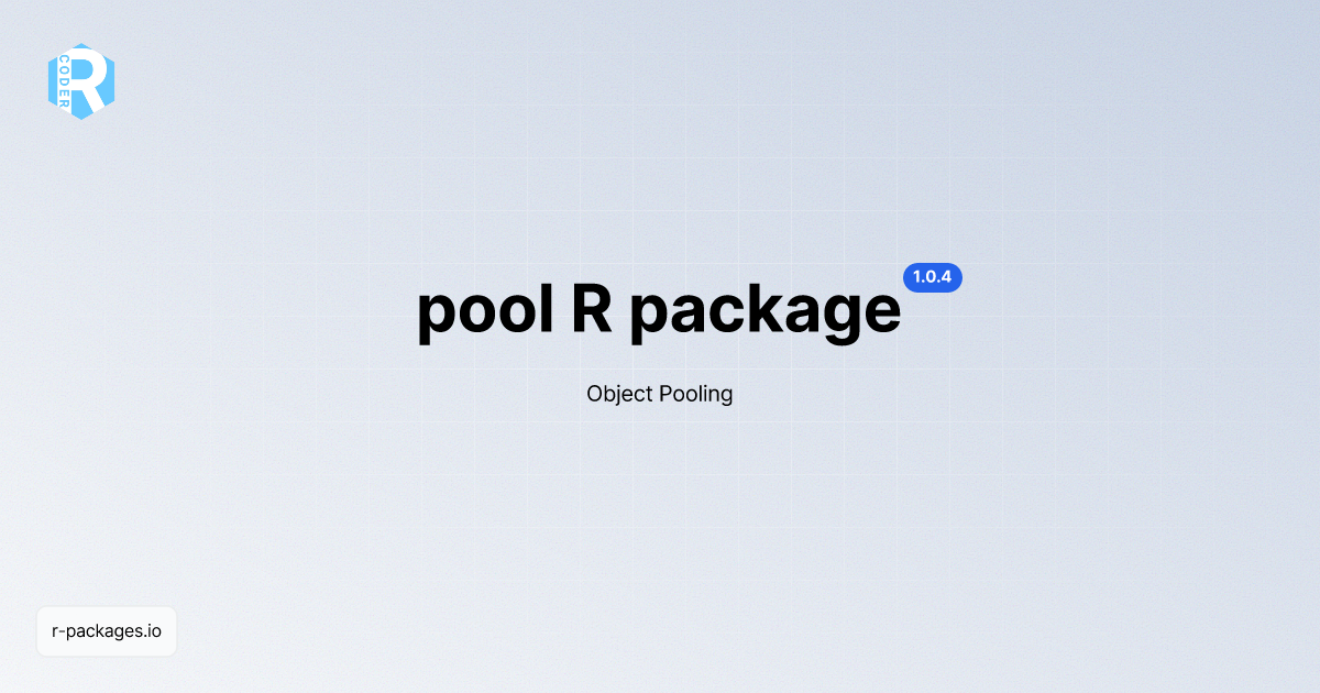 pool R package [Documentation] | R PACKAGES