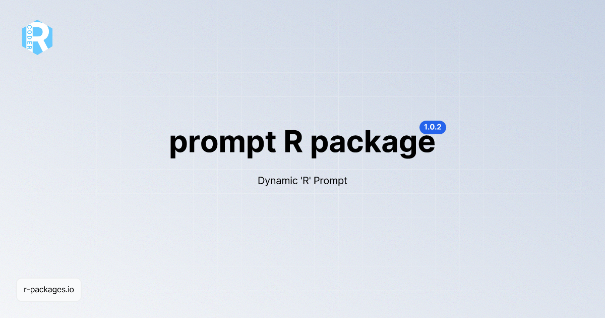 prompt R package [Documentation] | R PACKAGES
