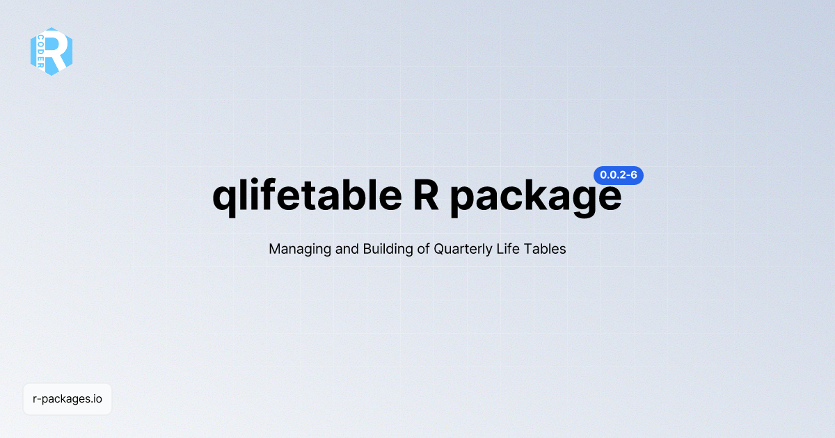 qlifetable R package [Documentation] | R PACKAGES
