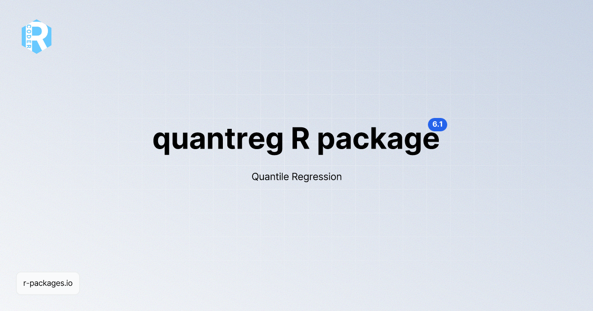 quantreg R package [Documentation] | R PACKAGES