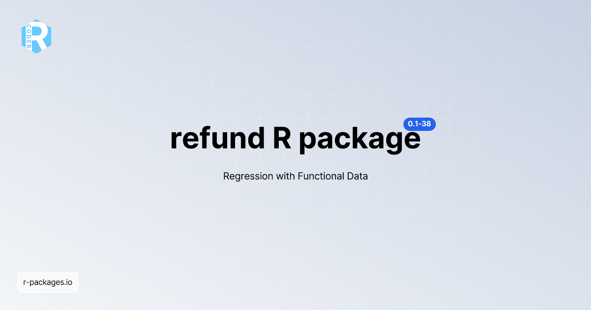 refund R package [Documentation] | R PACKAGES