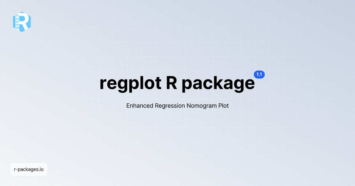 regplot R package [Documentation] | R PACKAGES