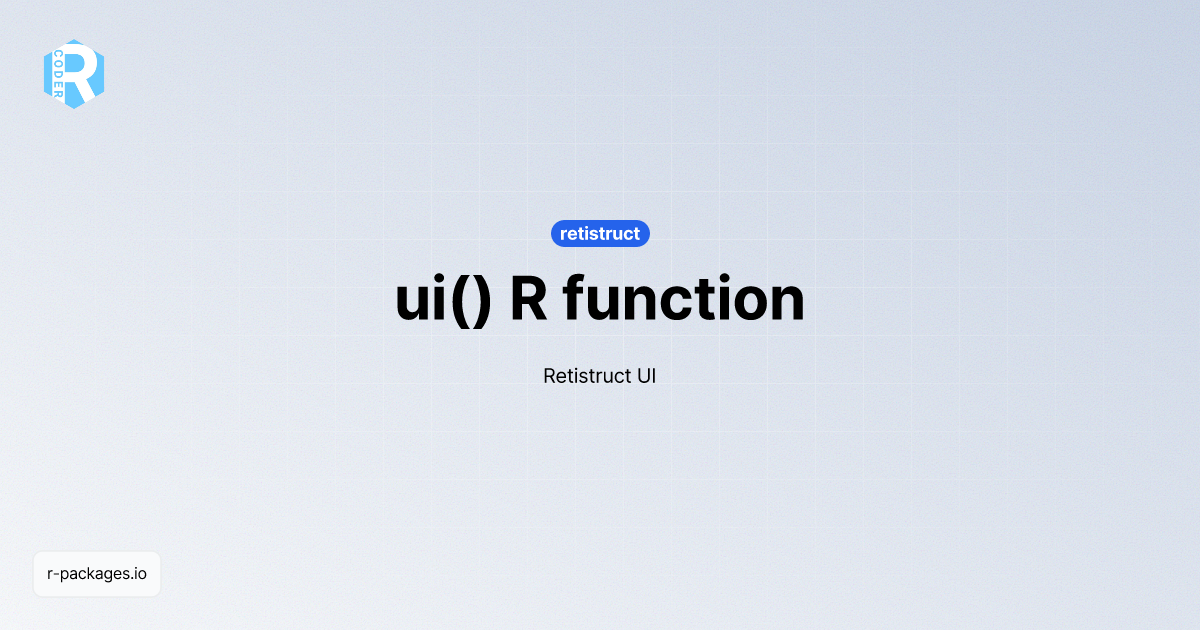 ui() R function from [retistruct] | R PACKAGES