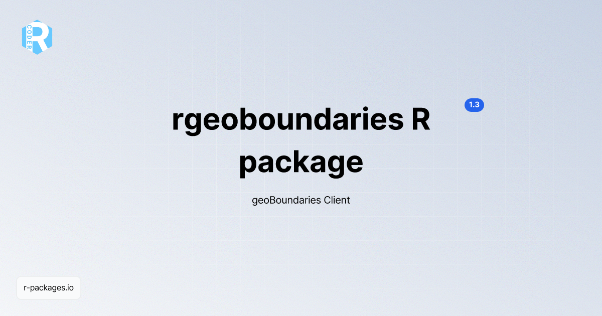 rgeoboundaries R package [Documentation] | R PACKAGES