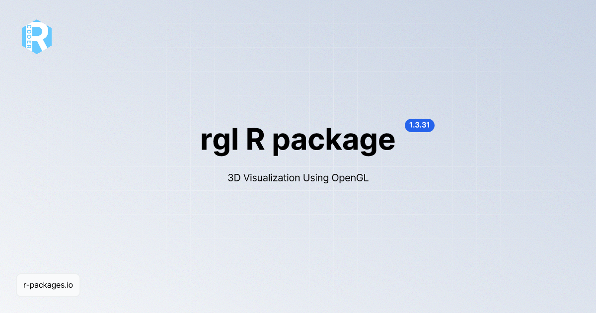 rgl R package [Documentation] | R PACKAGES