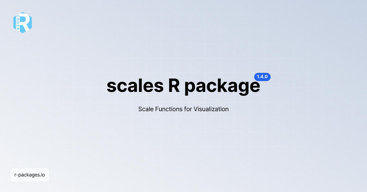 scales R package [Documentation] | R PACKAGES