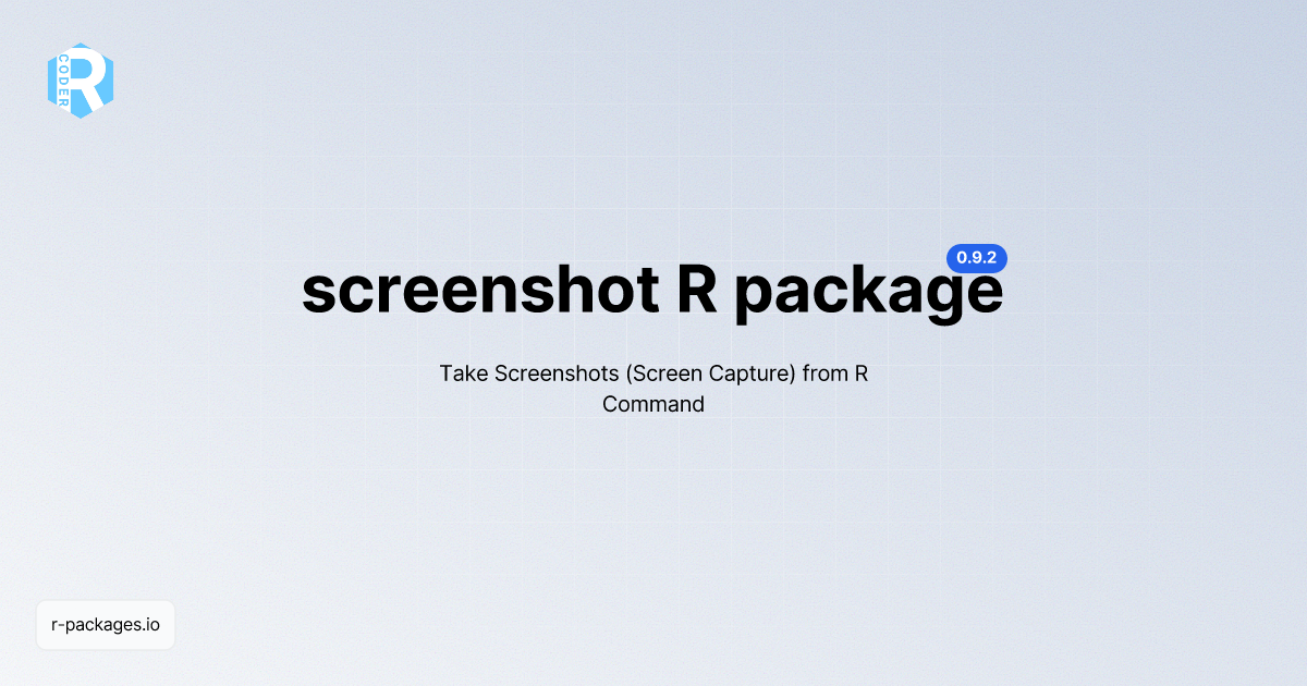 screenshot R package [Documentation] | R PACKAGES