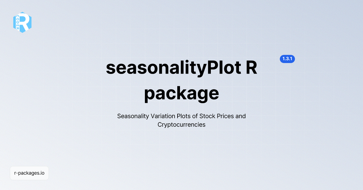 seasonalityPlot R package [Documentation] | R PACKAGES