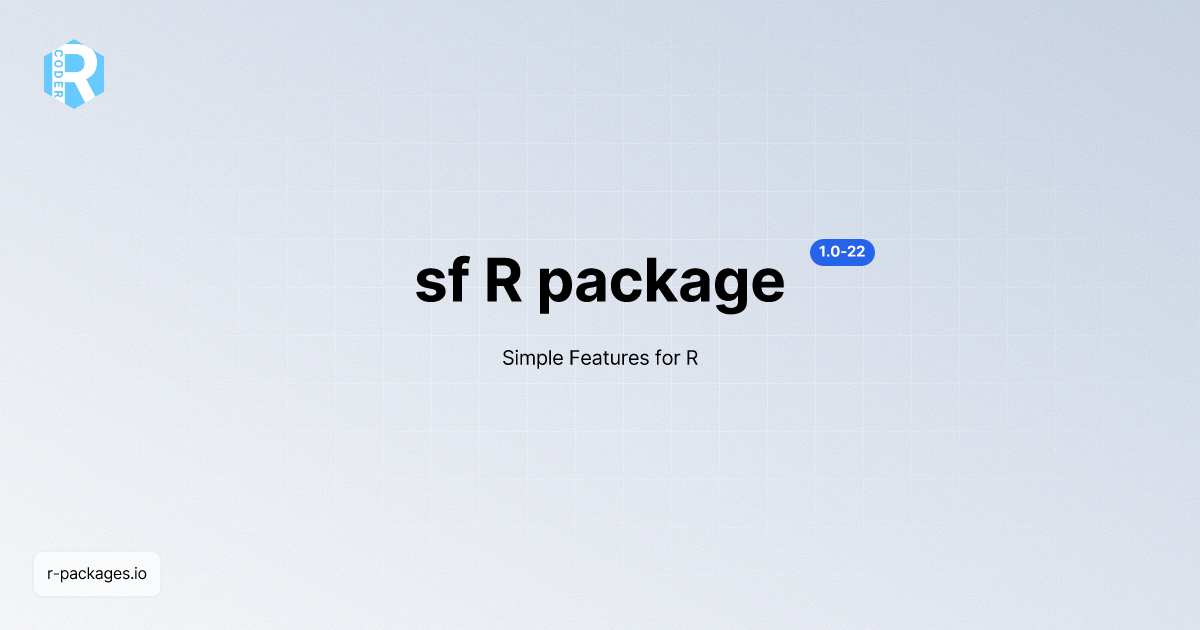 sf R package [Documentation] | R PACKAGES