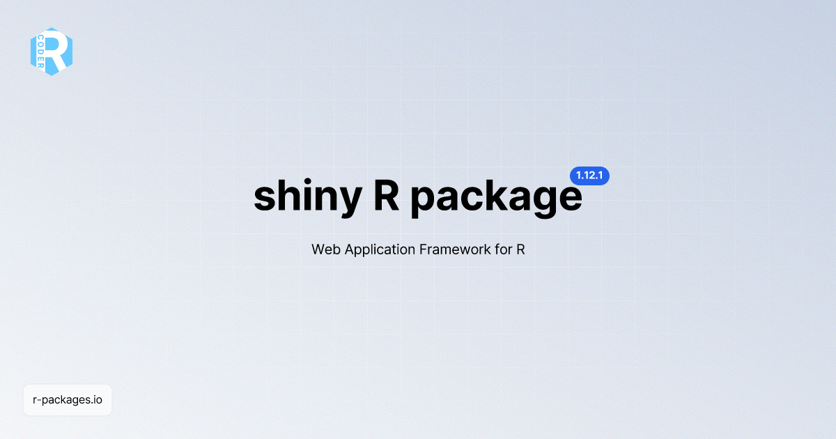 shiny R package [Documentation] | R PACKAGES