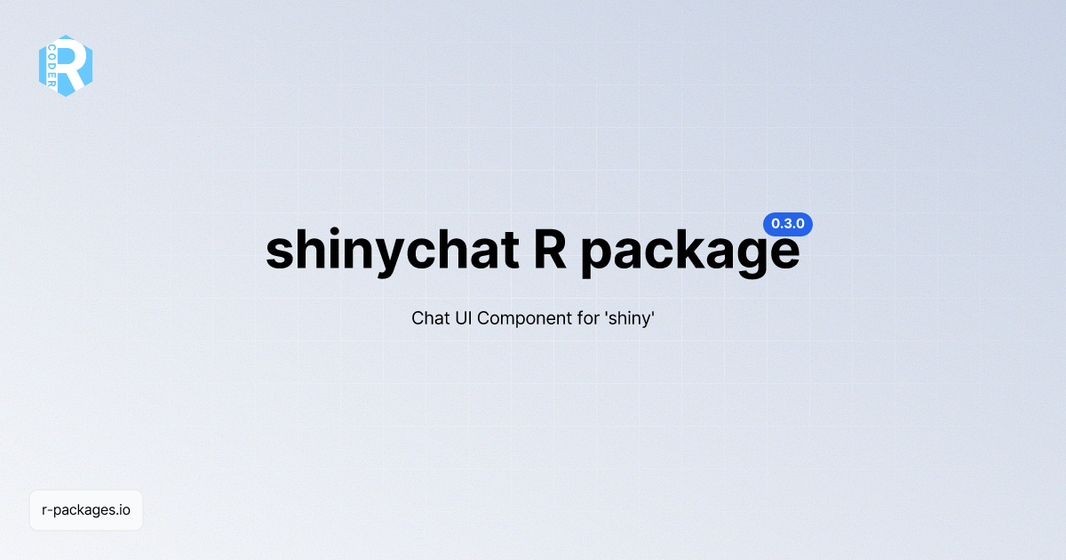 shinychat R package [Documentation] | R PACKAGES
