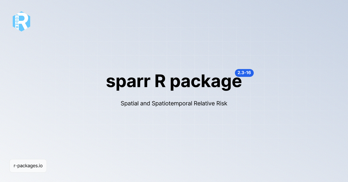 sparr R package [Documentation] | R PACKAGES