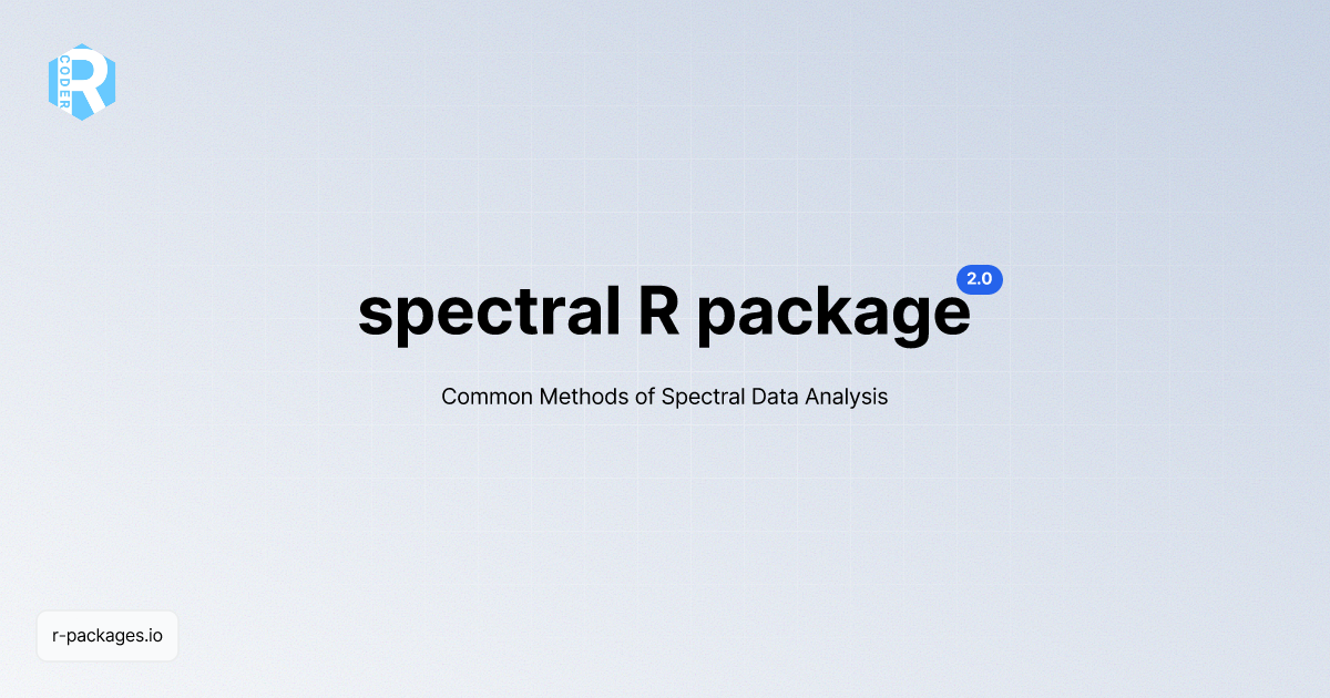 spectral R package [Documentation] | R PACKAGES