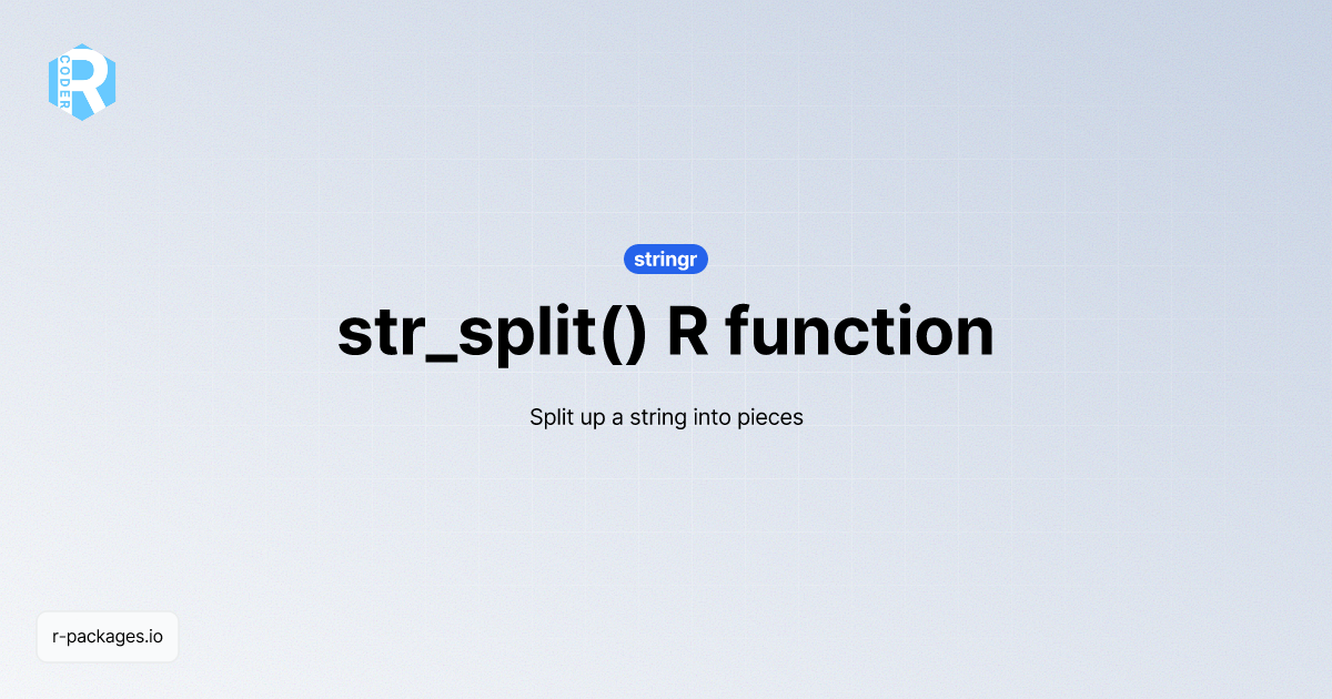 str_split() R function from [stringr] | R PACKAGES