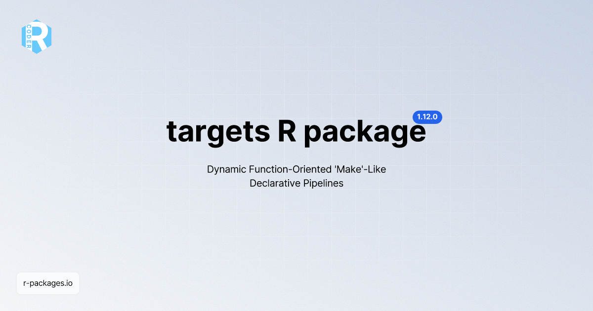 targets R package [Documentation] | R PACKAGES