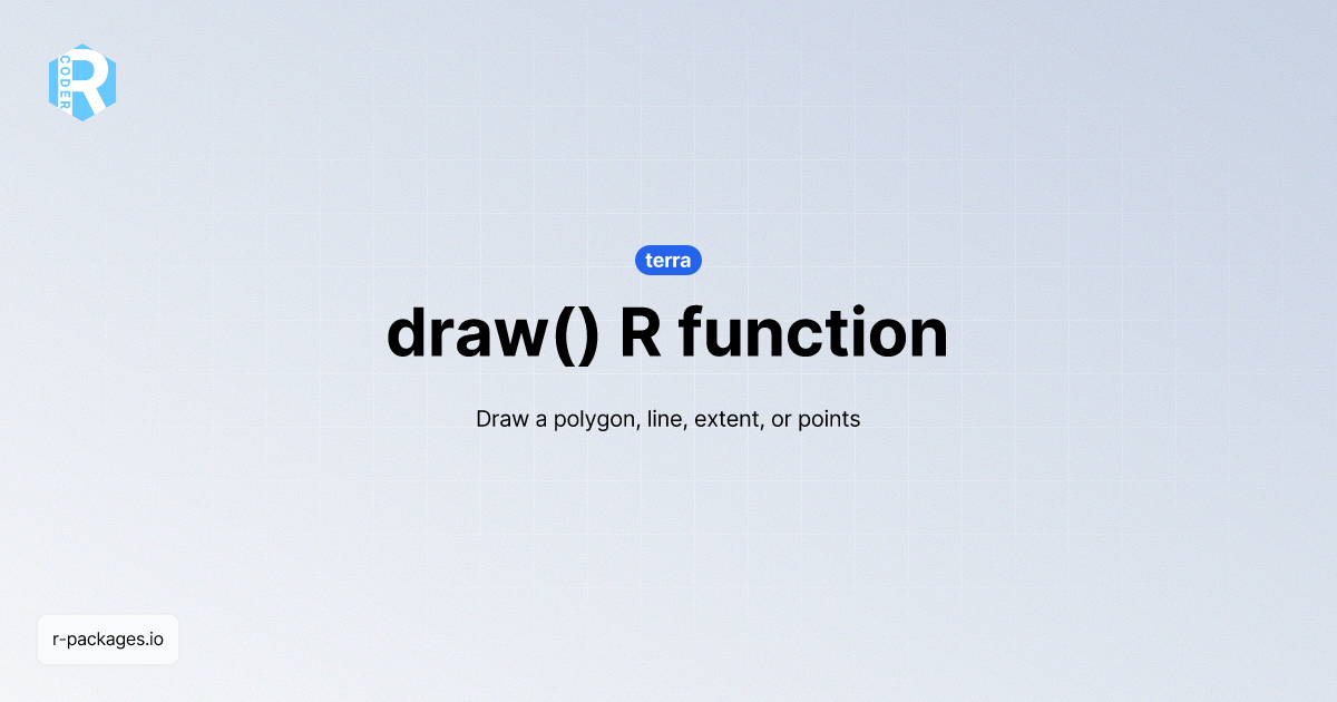 draw() R function from [terra] | R PACKAGES