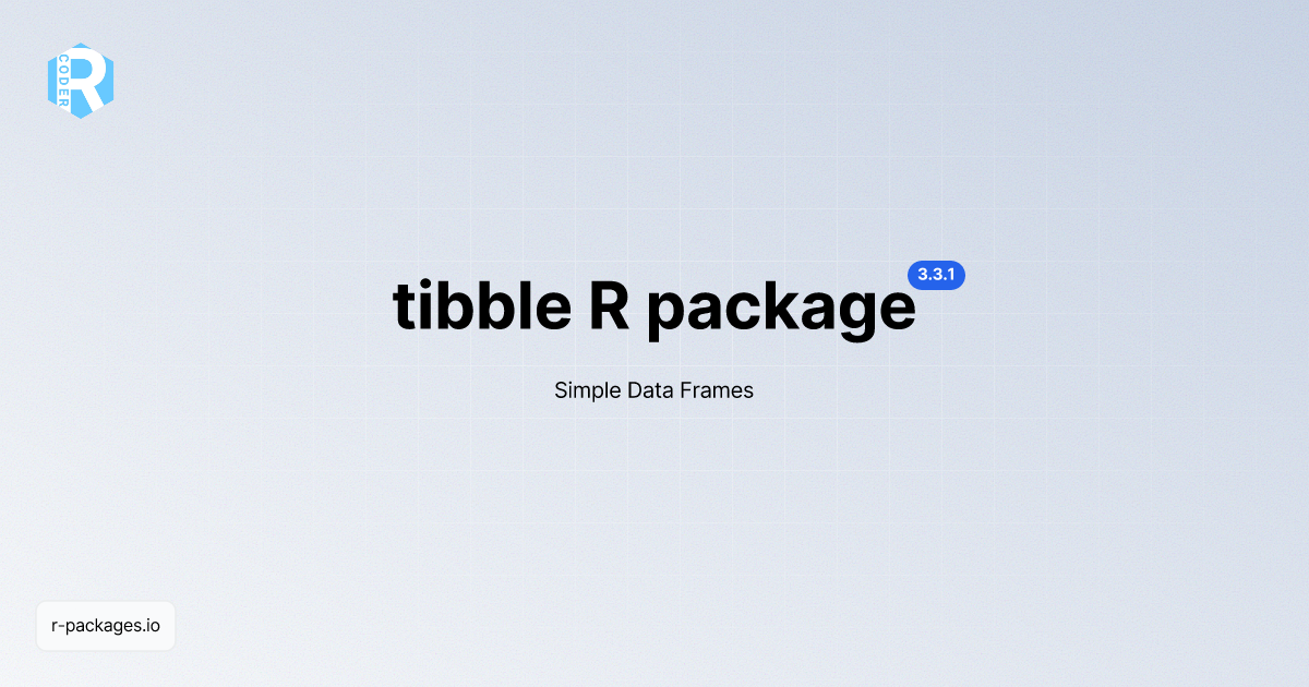 tibble R package [Documentation] | R PACKAGES