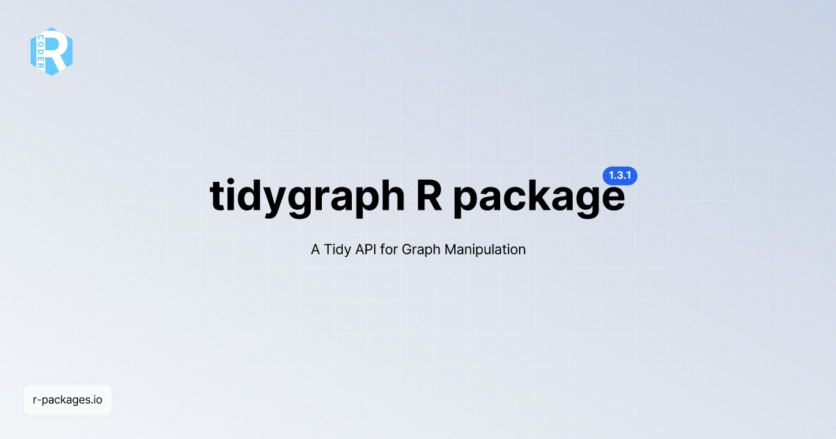 tidygraph R package [Documentation] | R PACKAGES