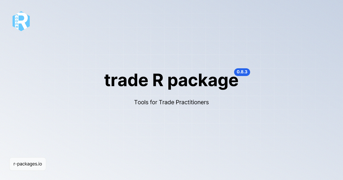 trade R package [Documentation] | R PACKAGES