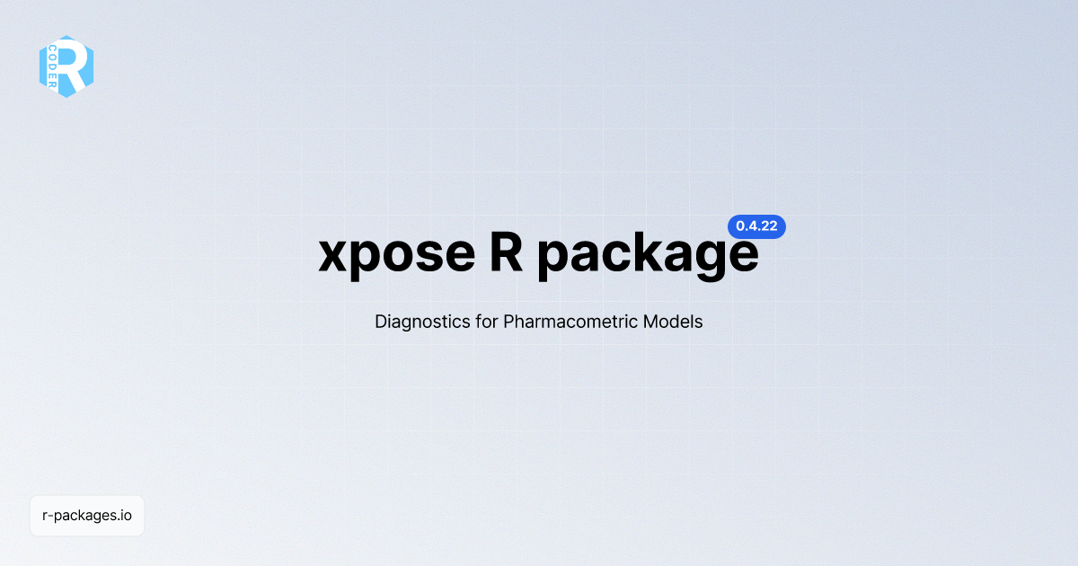 xpose R package [Documentation] | R PACKAGES